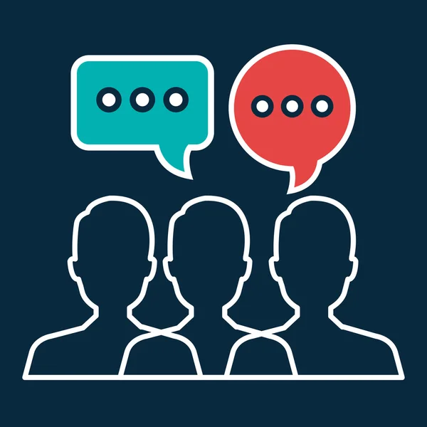 People and chat callout signs Stock Vector Image by ©Sentavio #83141904