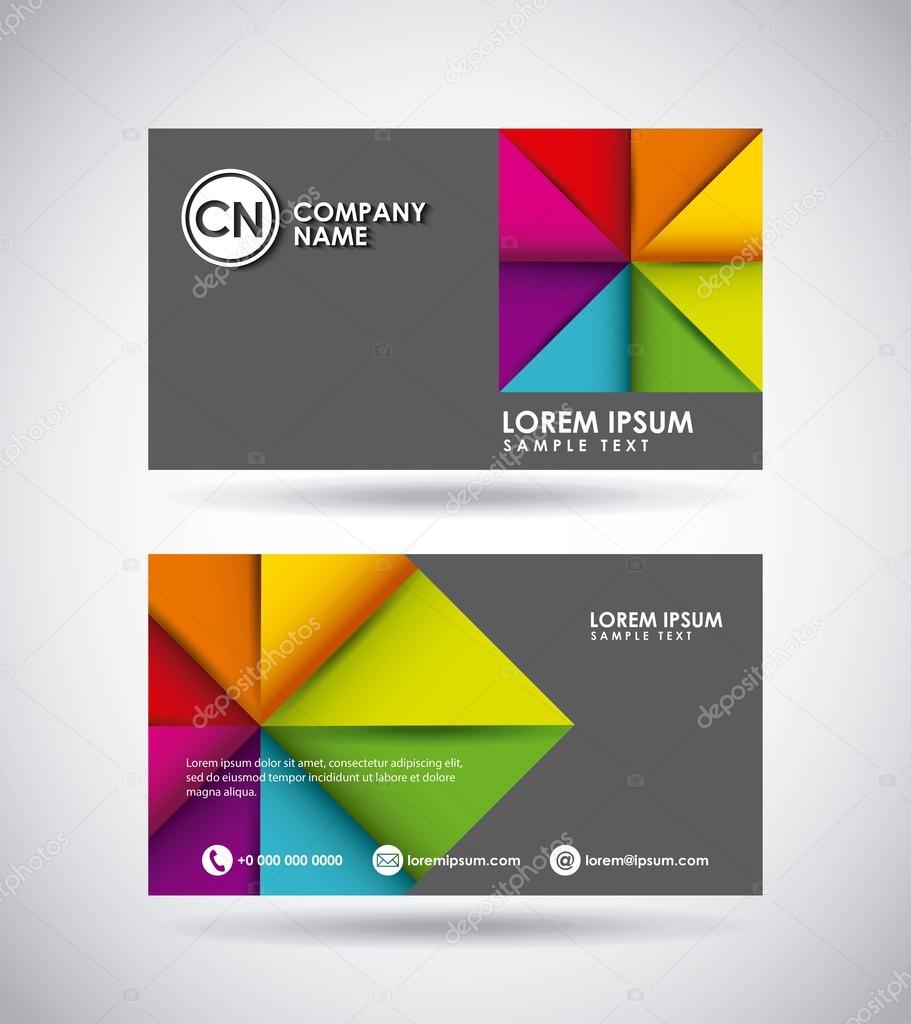 Diseño de tarjeta de presentación Vector de stock #105775732 de ©yupiramos