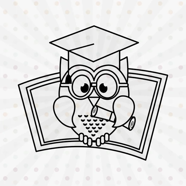 Buho graduado imágenes de stock de arte vectorial | Depositphotos