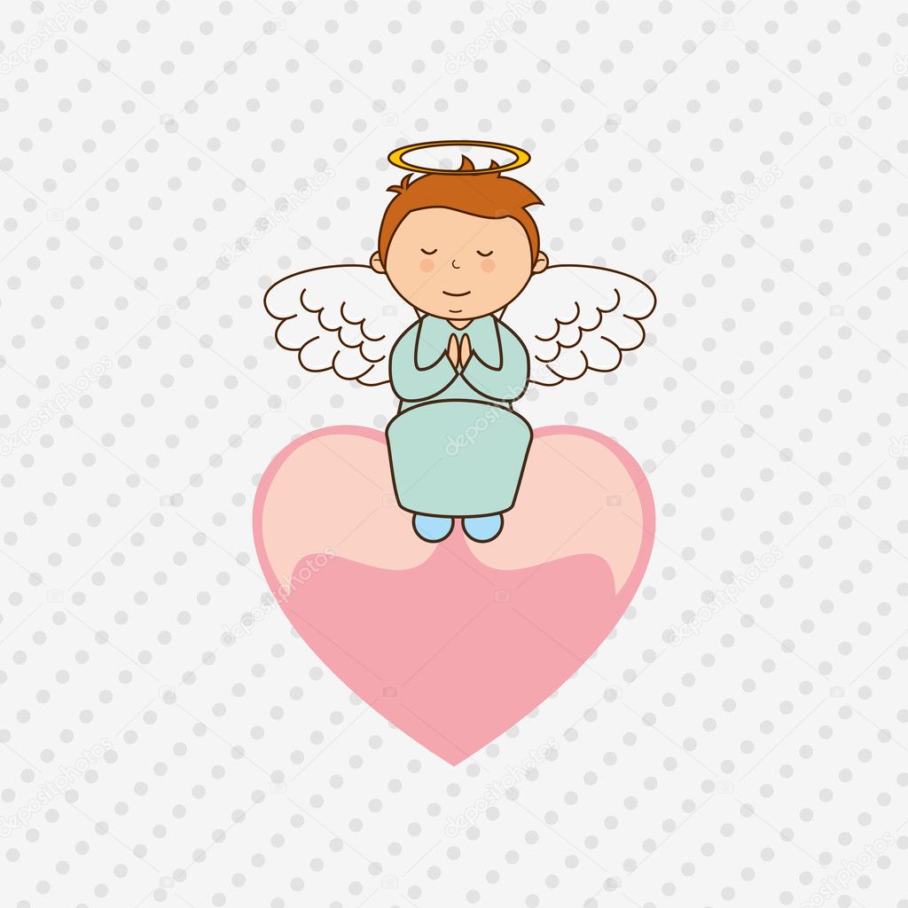 Cute angel design Stock Vector by ©yupiramos 106132538