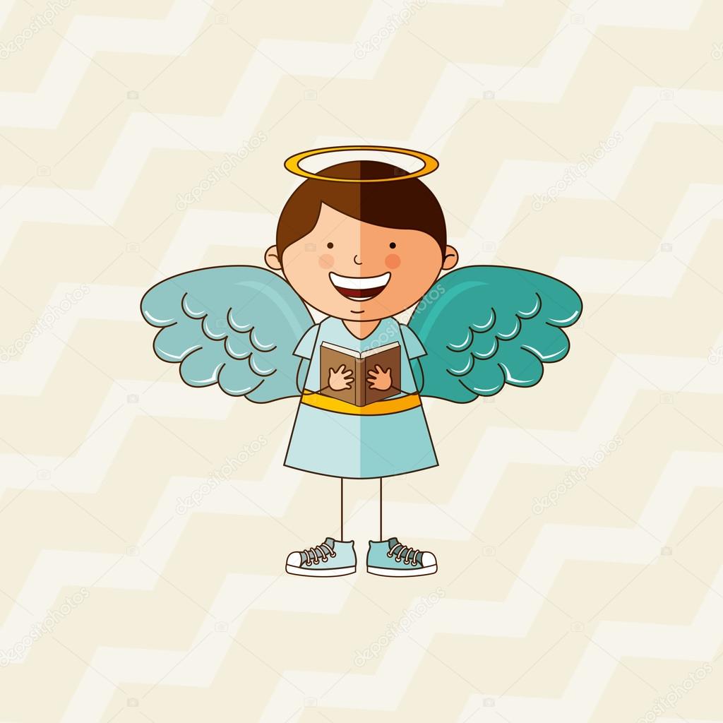 Niedliches Engel-Design Stock-Vektorbild von ©yupiramos 106133132