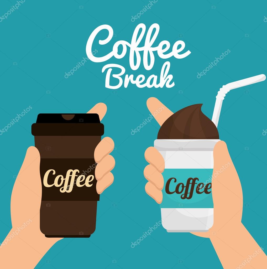 Delicious coffee break design Stock Illustration by ©yupiramos #107176692