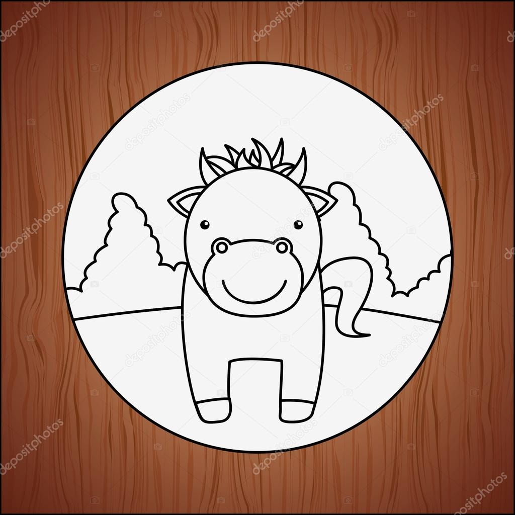 Animal farm design Stock Vector by ©yupiramos 107183230