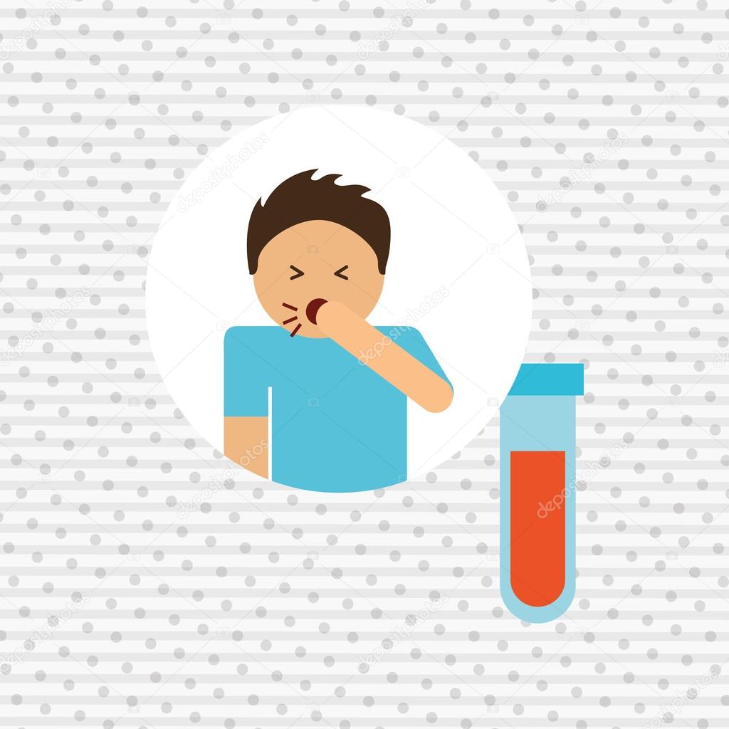 Sick person design Stock Vector by ©yupiramos 107467454