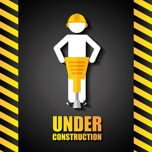 Under construction design — Stock Vector © yupiramos #108311308