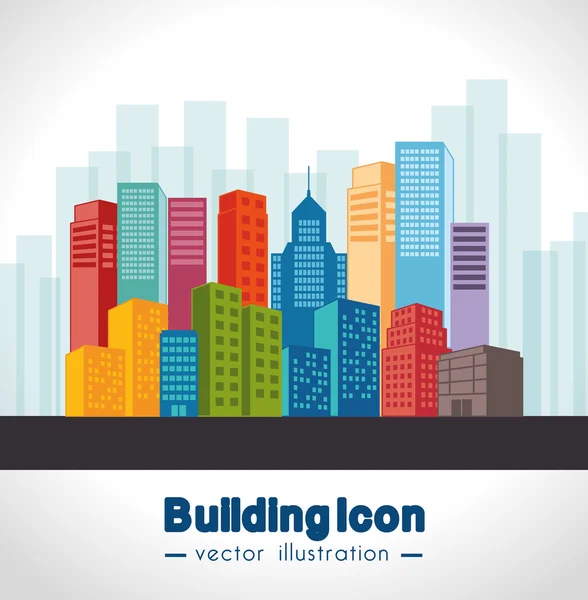 Big building isolated icon Stock Vector Image by ©yupiramos #202249328