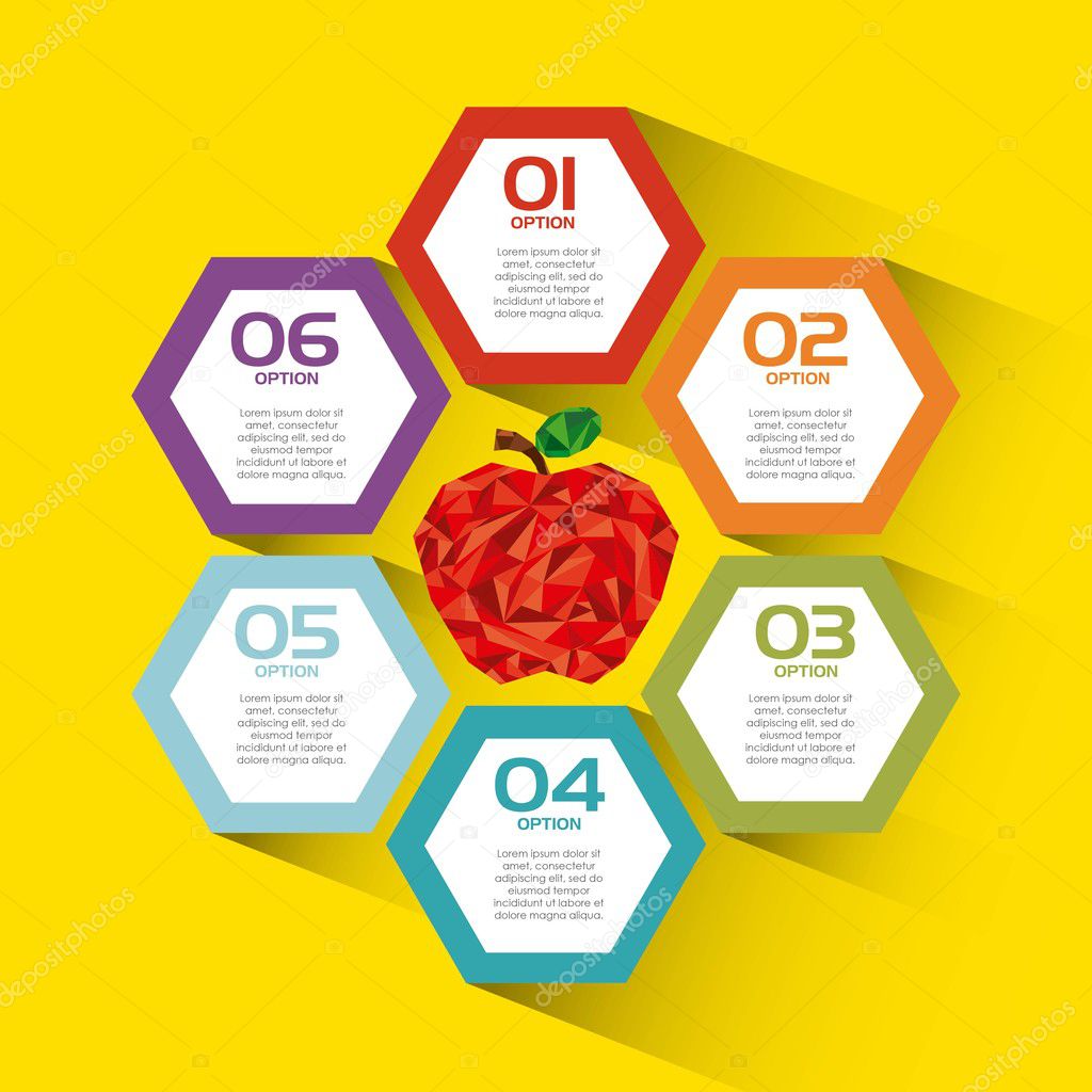 Healthy food design Stock Vector by ©yupiramos 108315326