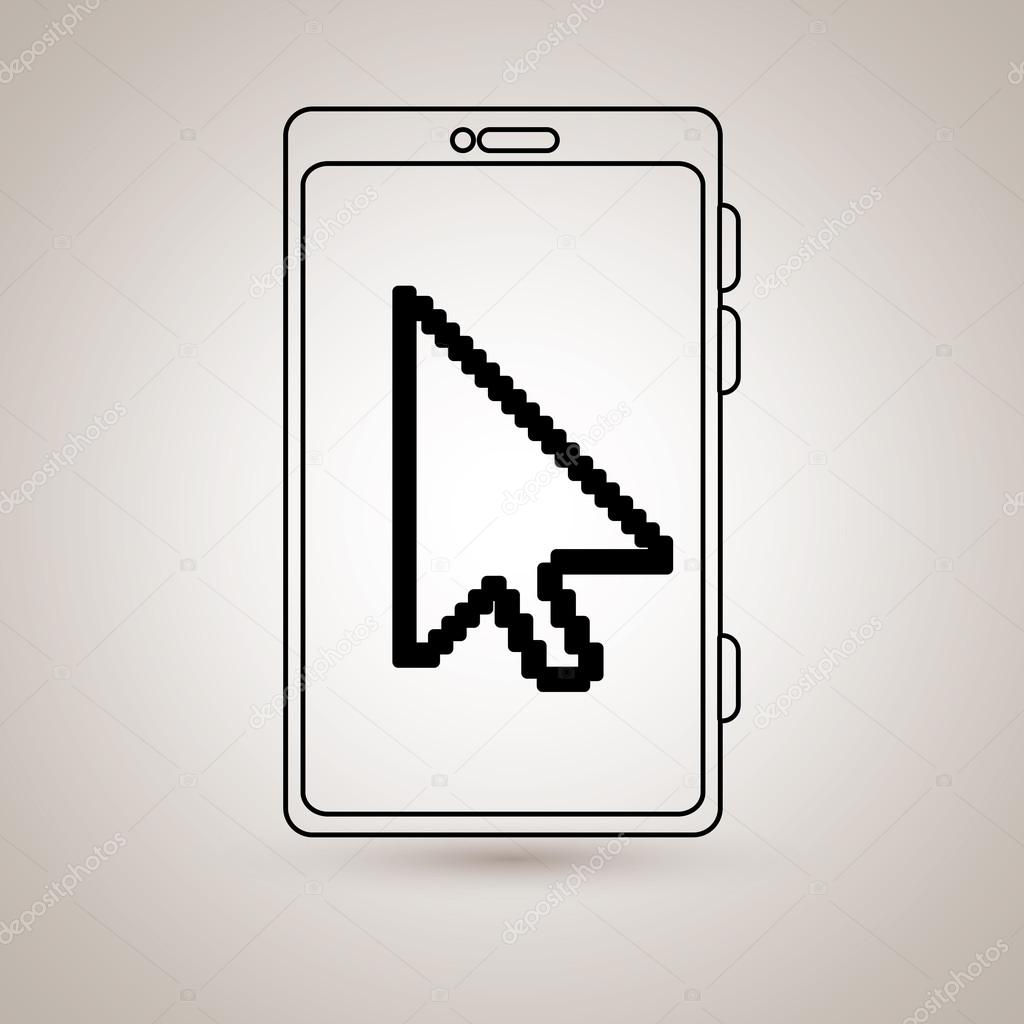 Mouse pointer design ⬇ Vector Image by © yupiramos | Vector Stock 108680638