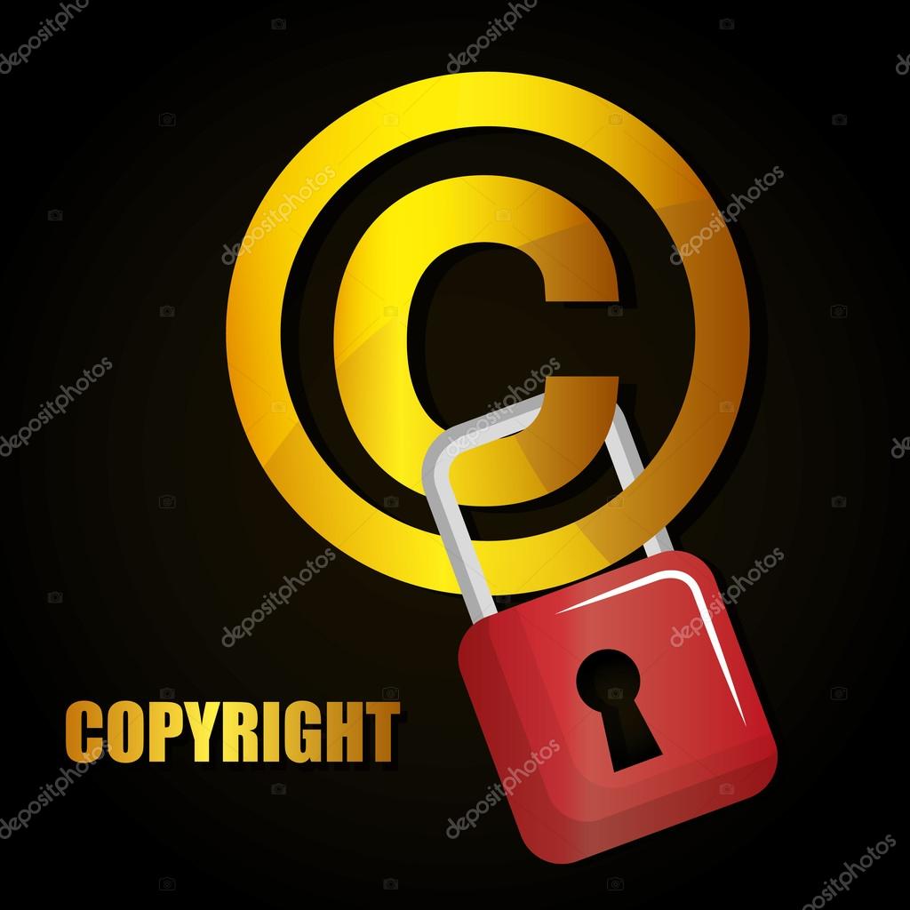 Diseño del símbolo de copyright vector, gráfico vectorial © yupiramos ...