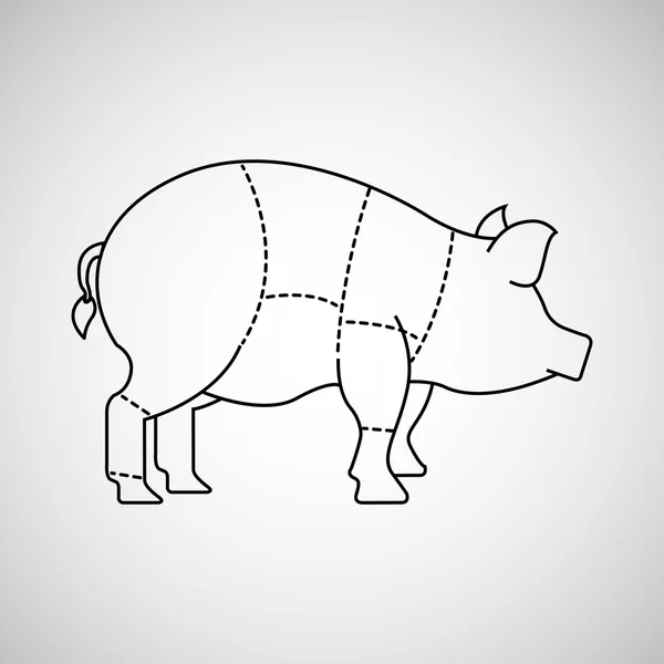 Empreinte de porc Vector Art Stock Images | Depositphotos