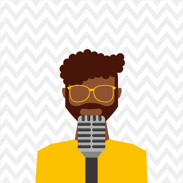 Singer isolated design Stock Vector by ©yupiramos 110338212