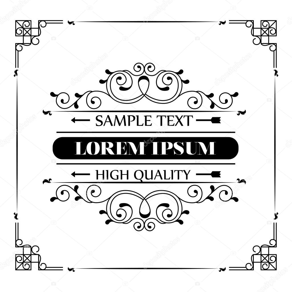 Elegant quality frame design Stock Vector Image by ©yupiramos #110417530