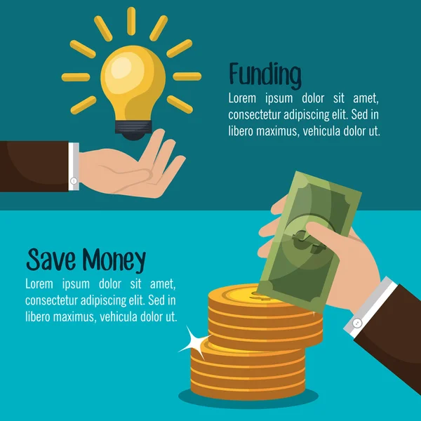 Funding concept design Stock Vector Image by ©yupiramos #105062404