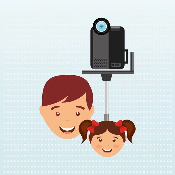 Family video camera design Stock Vector Image by ©yupiramos #110461214