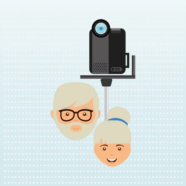 Family video camera design Stock Vector Image by ©yupiramos #110461214