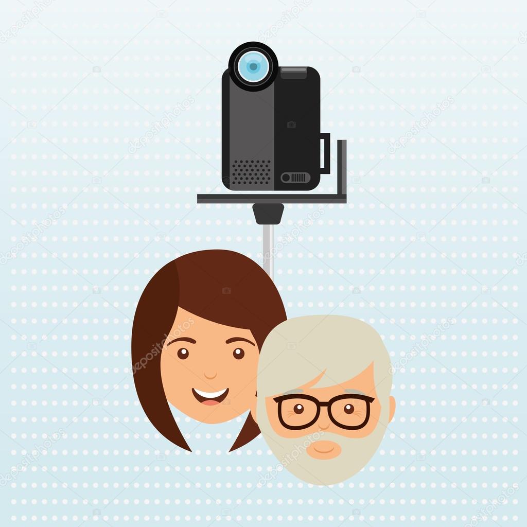 Family video camera design Stock Vector Image by ©yupiramos #110461214