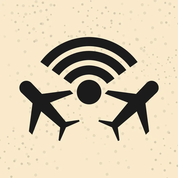 Wifi signal in flight design Stock Vector Image by ©yupiramos #112888252