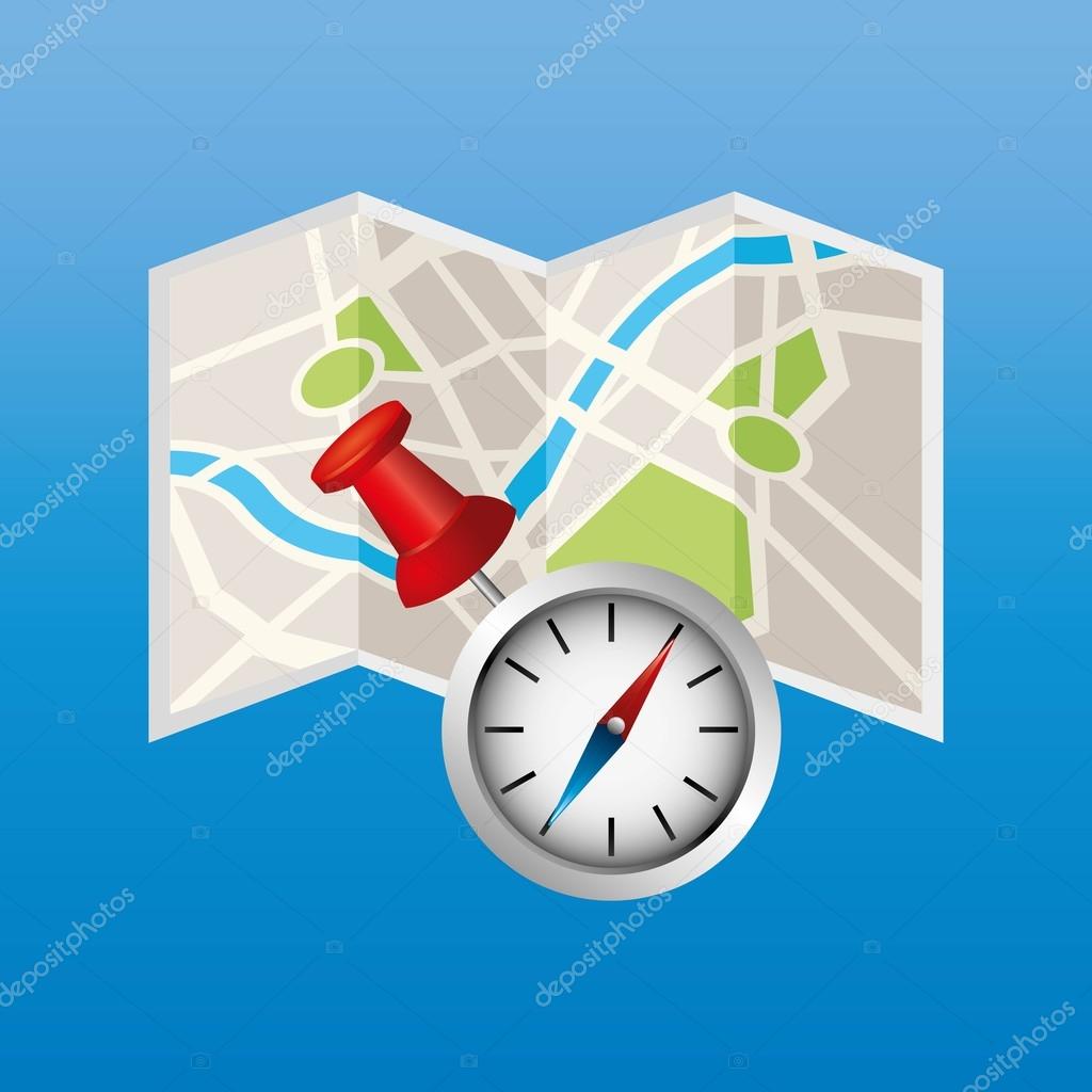Location of place on the map design Stock Vector by ©yupiramos 112885854