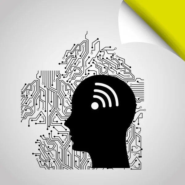 Electrical circuit profile design Stock Vector Image by ©yupiramos ...