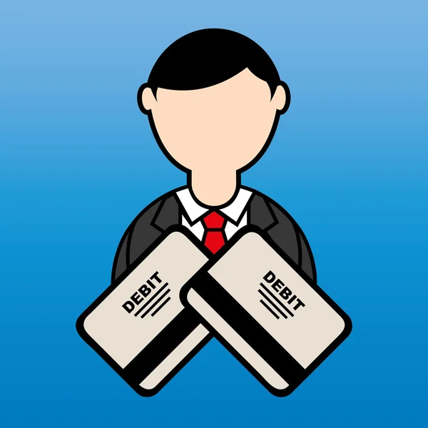 Debit card user design Stock Vector Image by ©yupiramos #113810156