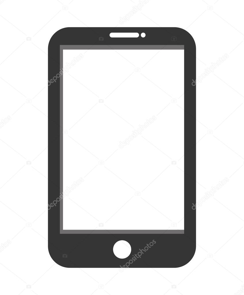 Black and white smartphone Stock Vector by ©yupiramos 114010818