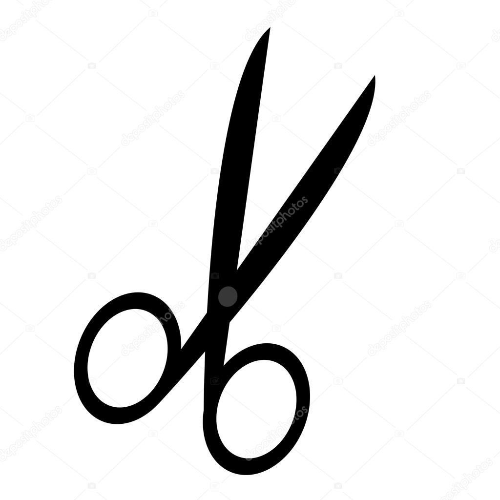 Black scissors icon Stock Vector by ©yupiramos 114012738