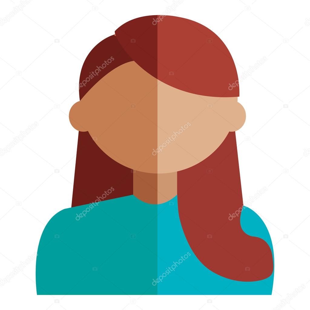 Cartoon avatar woman front view Stock Vector by ©yupiramos 114020124