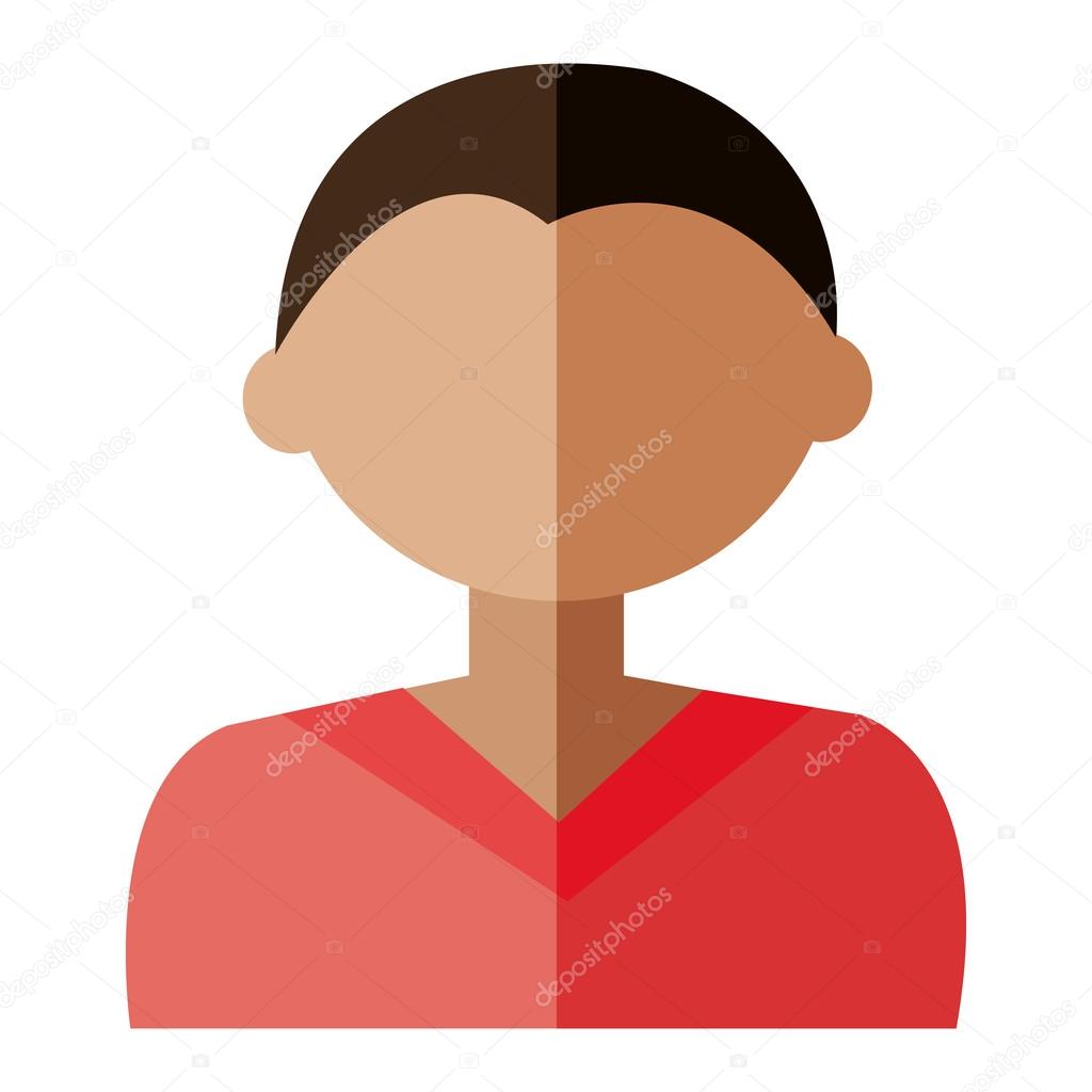 Cartoon avatar man front view Stock Vector by ©yupiramos 114020364