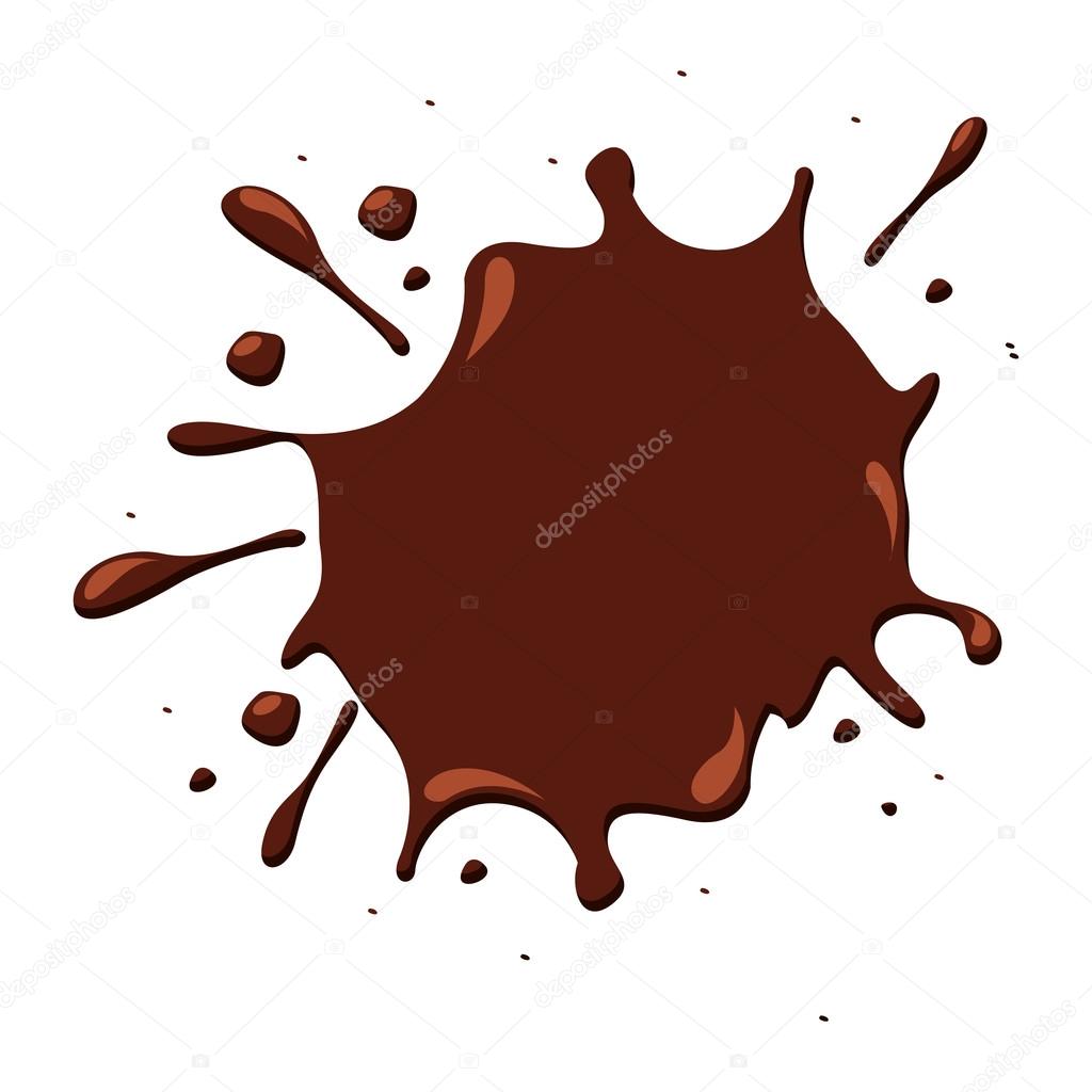 Tache de peinture brune image vectorielle par yupiramos © Illustration ...