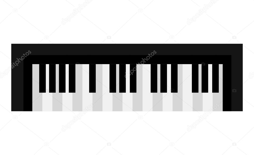Piano Keyboard Silhouette