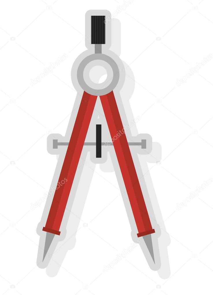 Colorful school compass, vector graphic Stock Vector by ©yupiramos ...