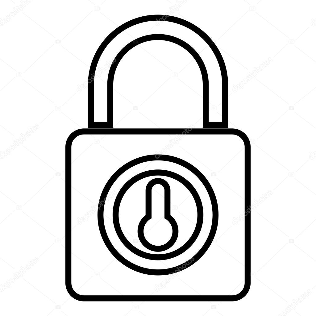 Candado blanco y negro | Candado de seguridad en colores blanco y negro ...