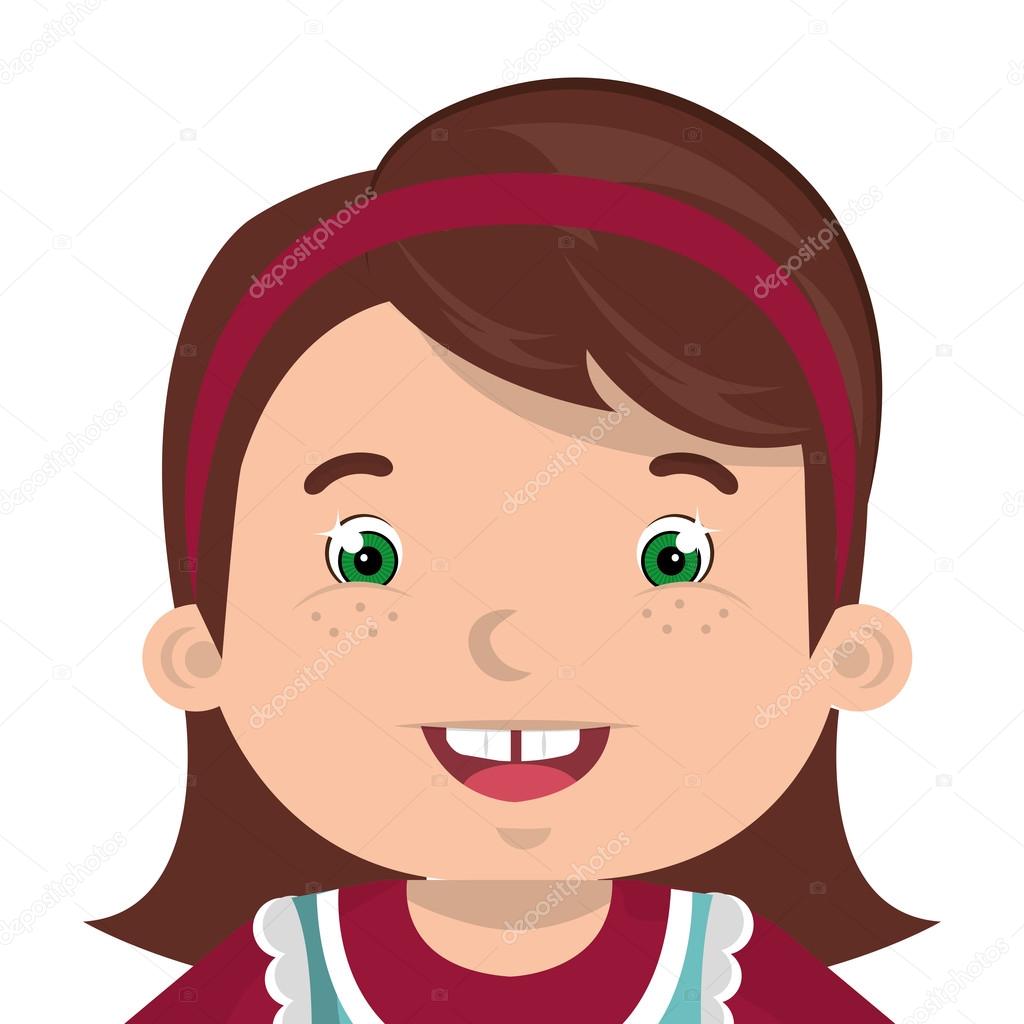 Kids smiling colorful cartoon design. Stock Illustration by ©yupiramos ...