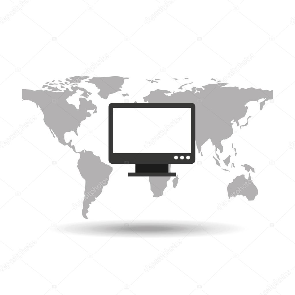 Technology communication icon Stock Vector by ©yupiramos 115759884
