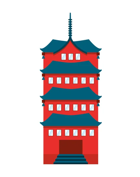 Japanese building isolated icon Stock Vector Image by ©yupiramos #131469730
