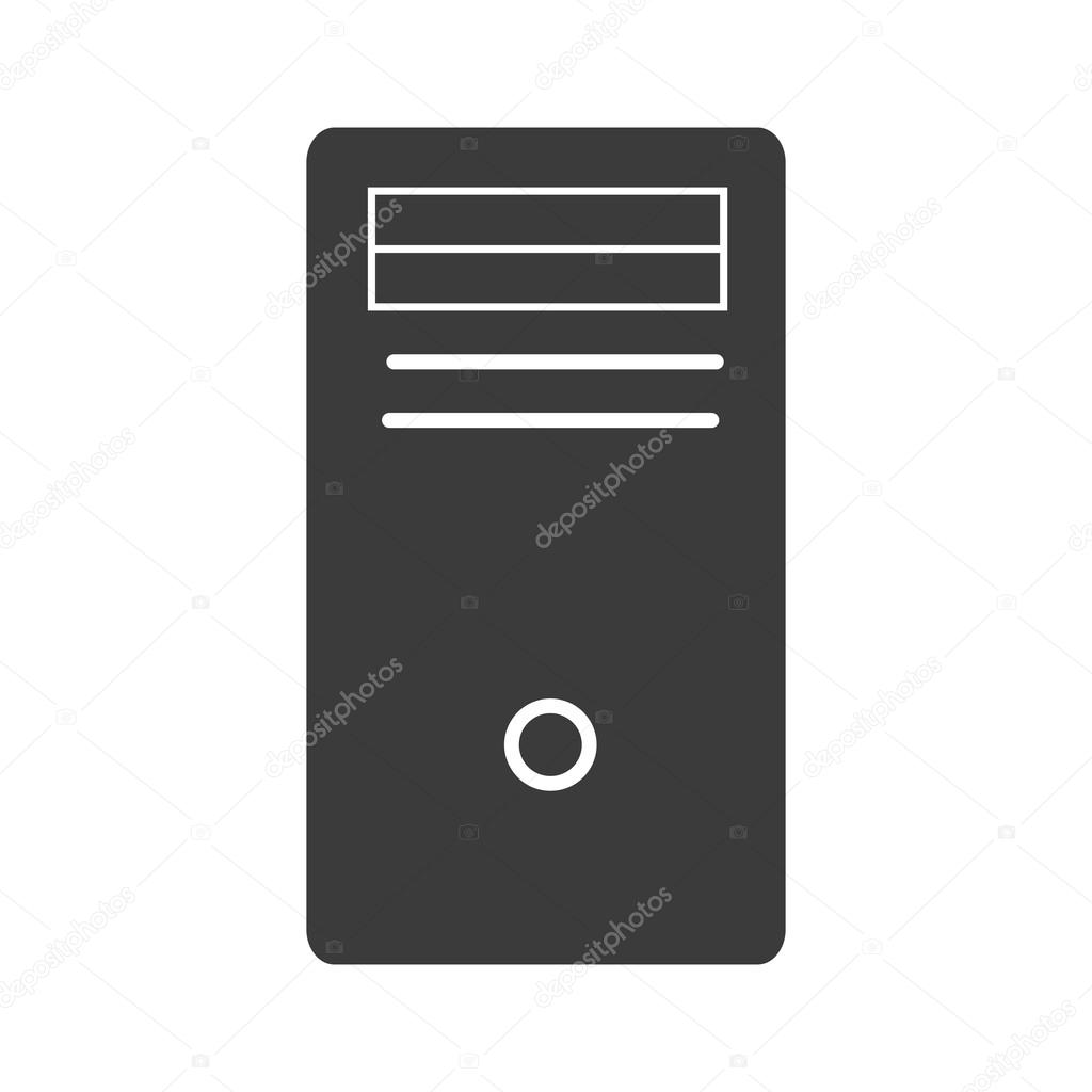 CPU computer tower icon vector illustration Stock Vector Image by ©yupiramos #117032428
