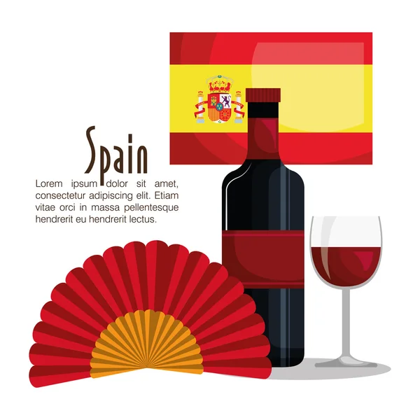 Spanish culture icons isolated icon design Stock Vector by ©yupiramos ...