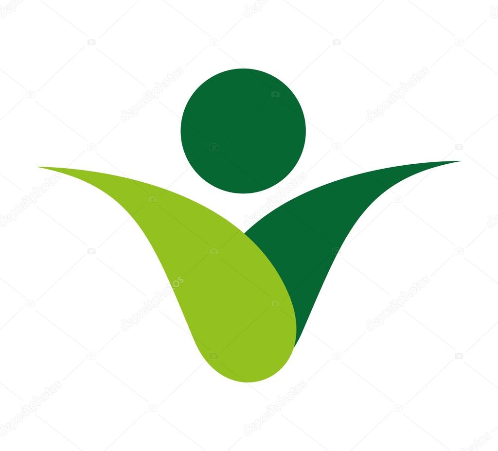 Human figure silhouette green icon Stock Vector Image by ©yupiramos ...