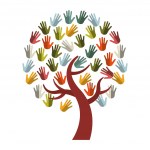 Colorful solidarity hand tree Stock Vector by ©cienpies 27643161