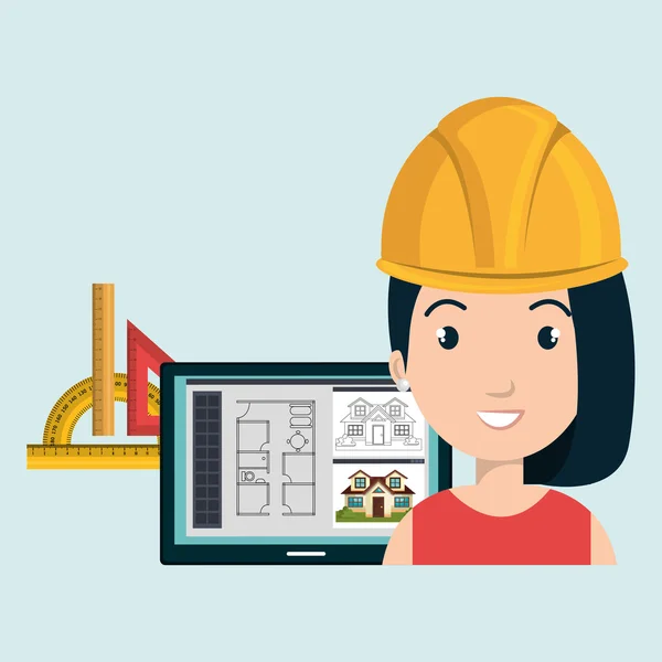 100,000 Female engineer drawing Vector Images | Depositphotos