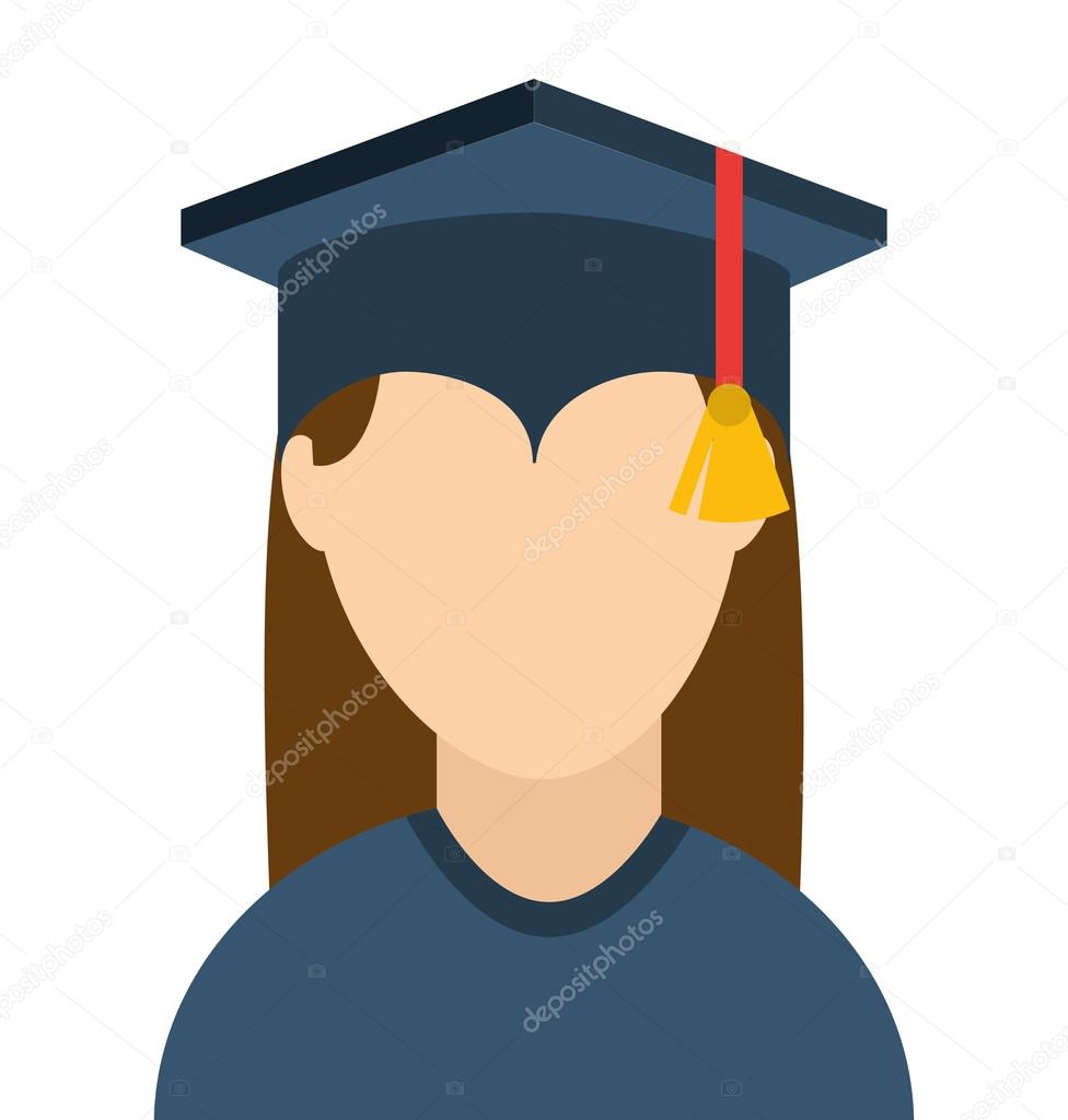 Man graduation graduated icon Stock Vector Image by ©yupiramos #118388604