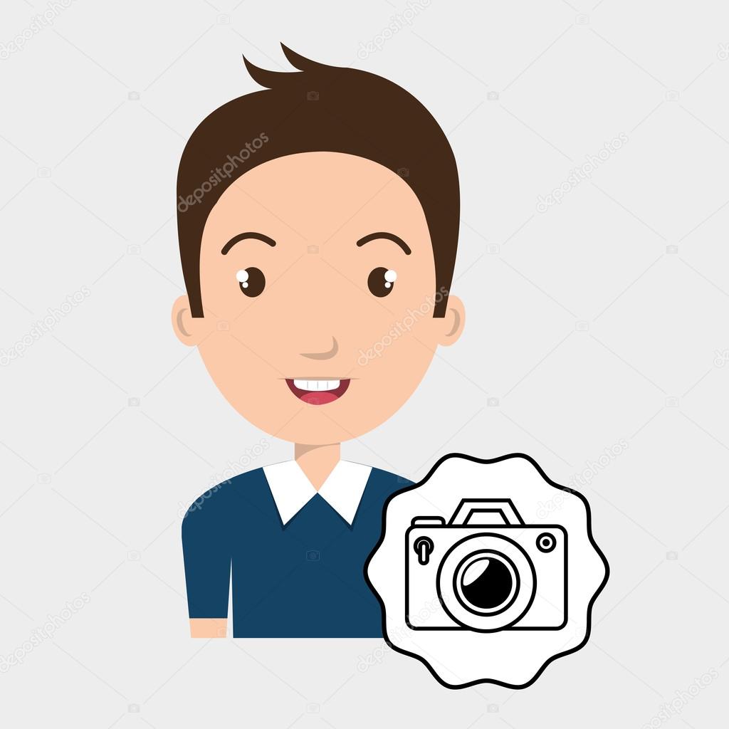 Student graduation camera photos Stock Vector Image by ©yupiramos ...