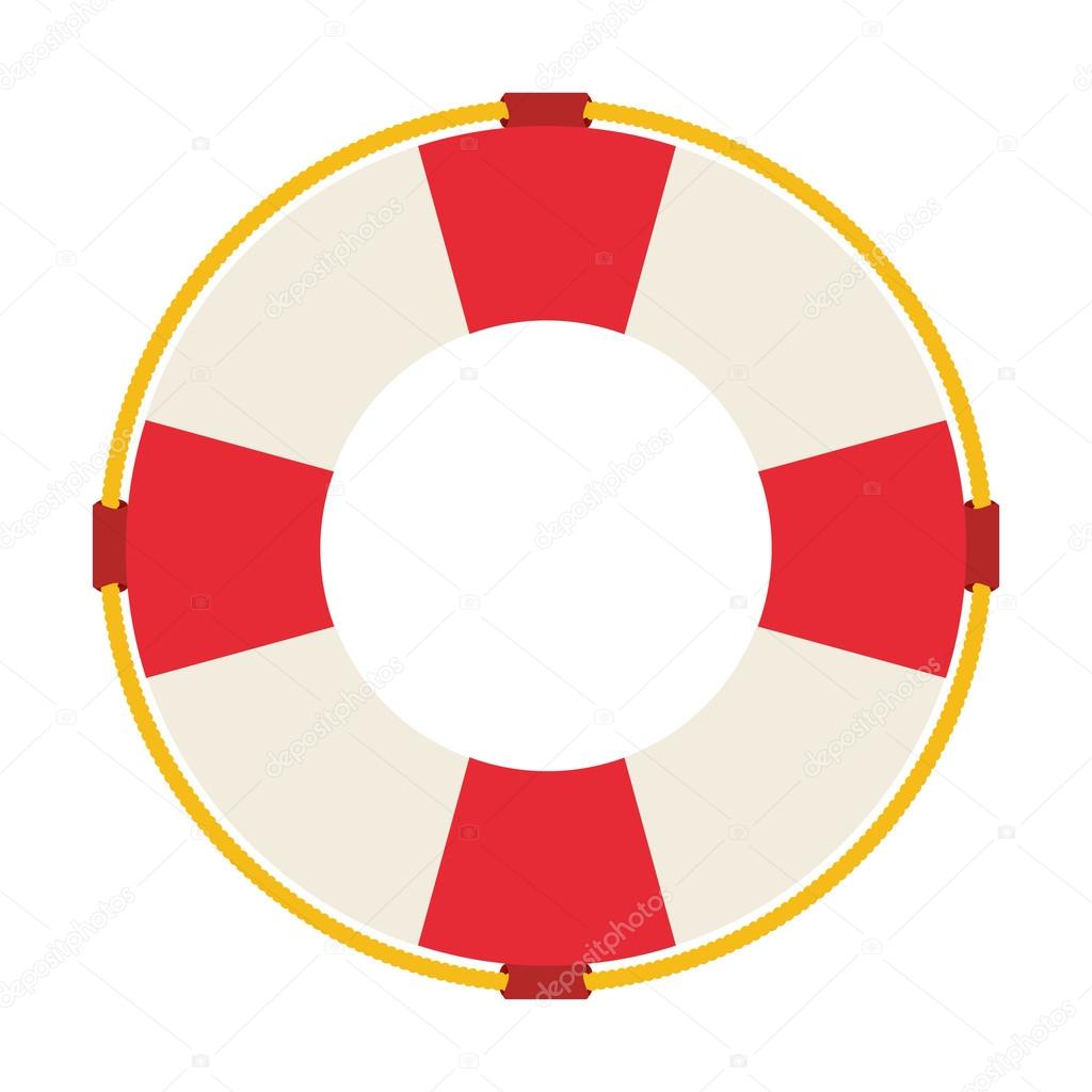 Float lifeguard isolated icon Stock Vector by ©yupiramos 118442714