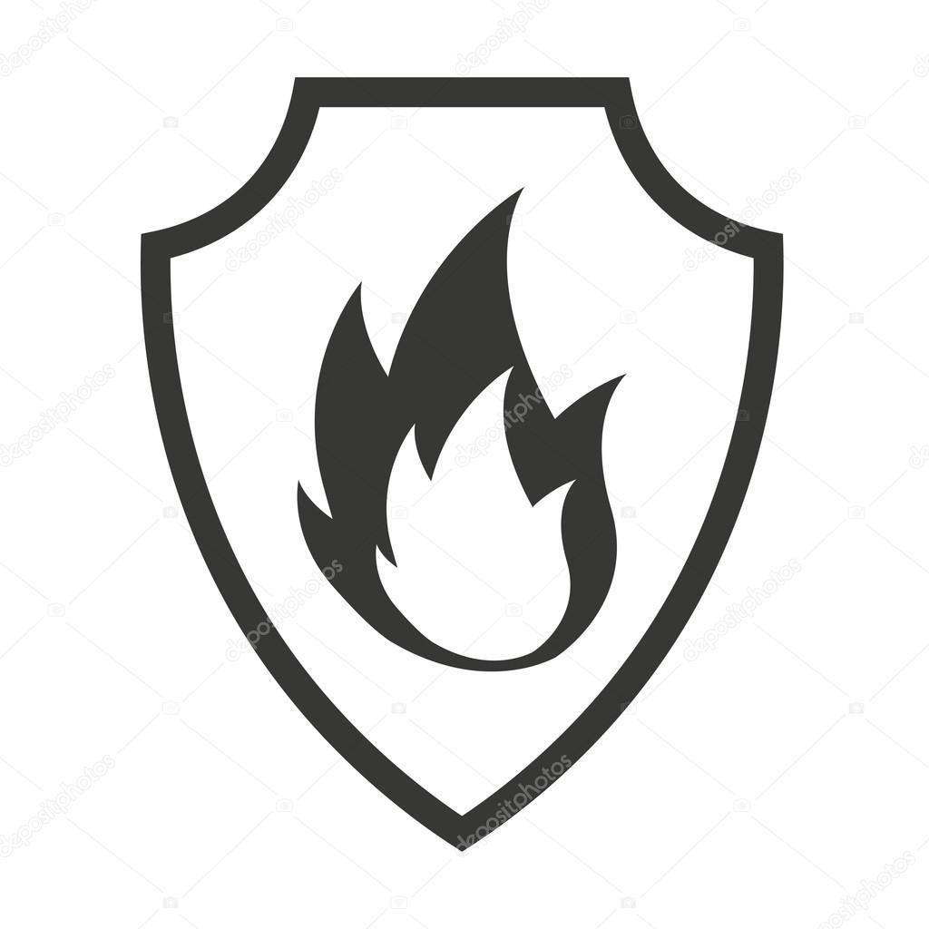 Shield isolated insurance icon Stock Vector Image by ©yupiramos #118539756