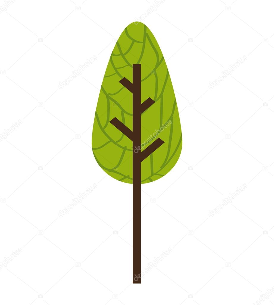 Tree ecology symbol icon Stock Vector by ©yupiramos 118590428