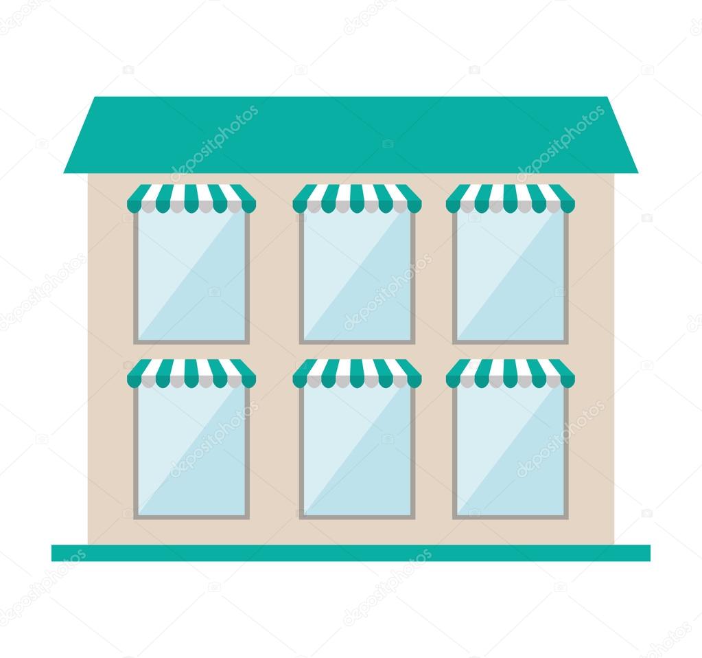 Building store construction silhouette icon Stock Vector by ©yupiramos ...