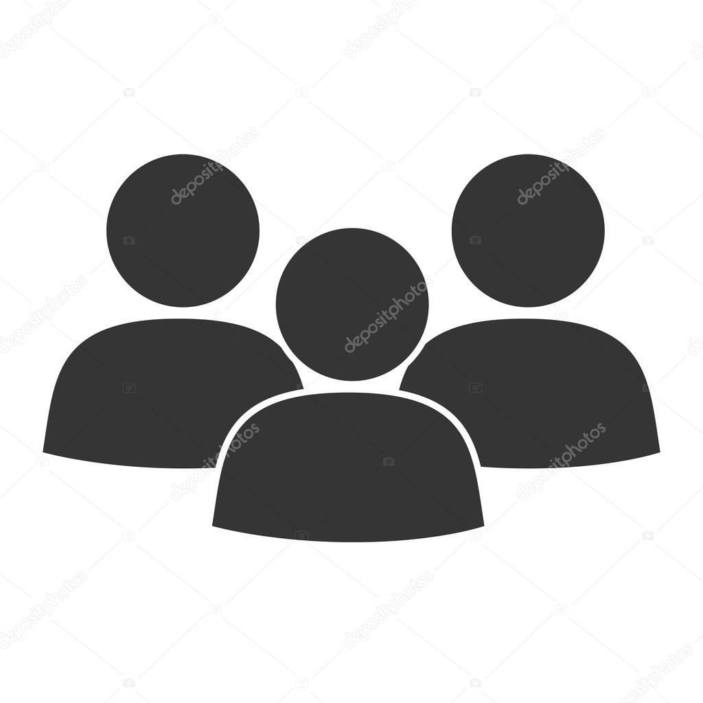 Persona grupo de personas icono vector gráfico Vector de stock por ...