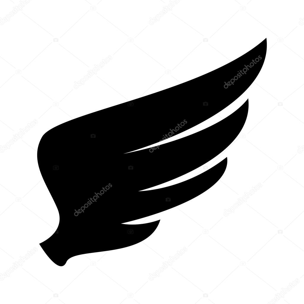 Wing animal bird fly icon vector graphic Stock Vector Image by ...