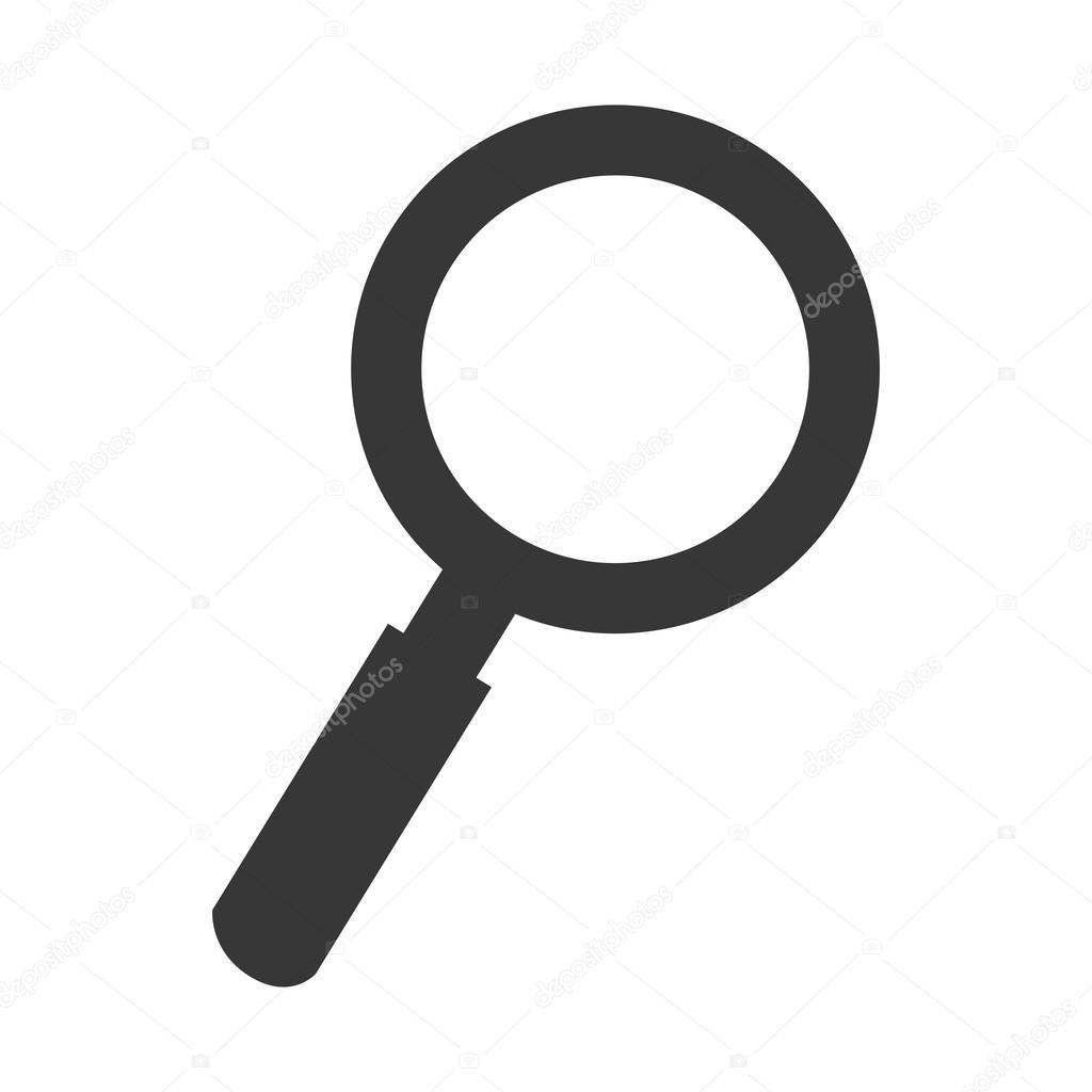 Vector: lupe | Magnifying glass lupe icon vector graphic — Stock Vector ...