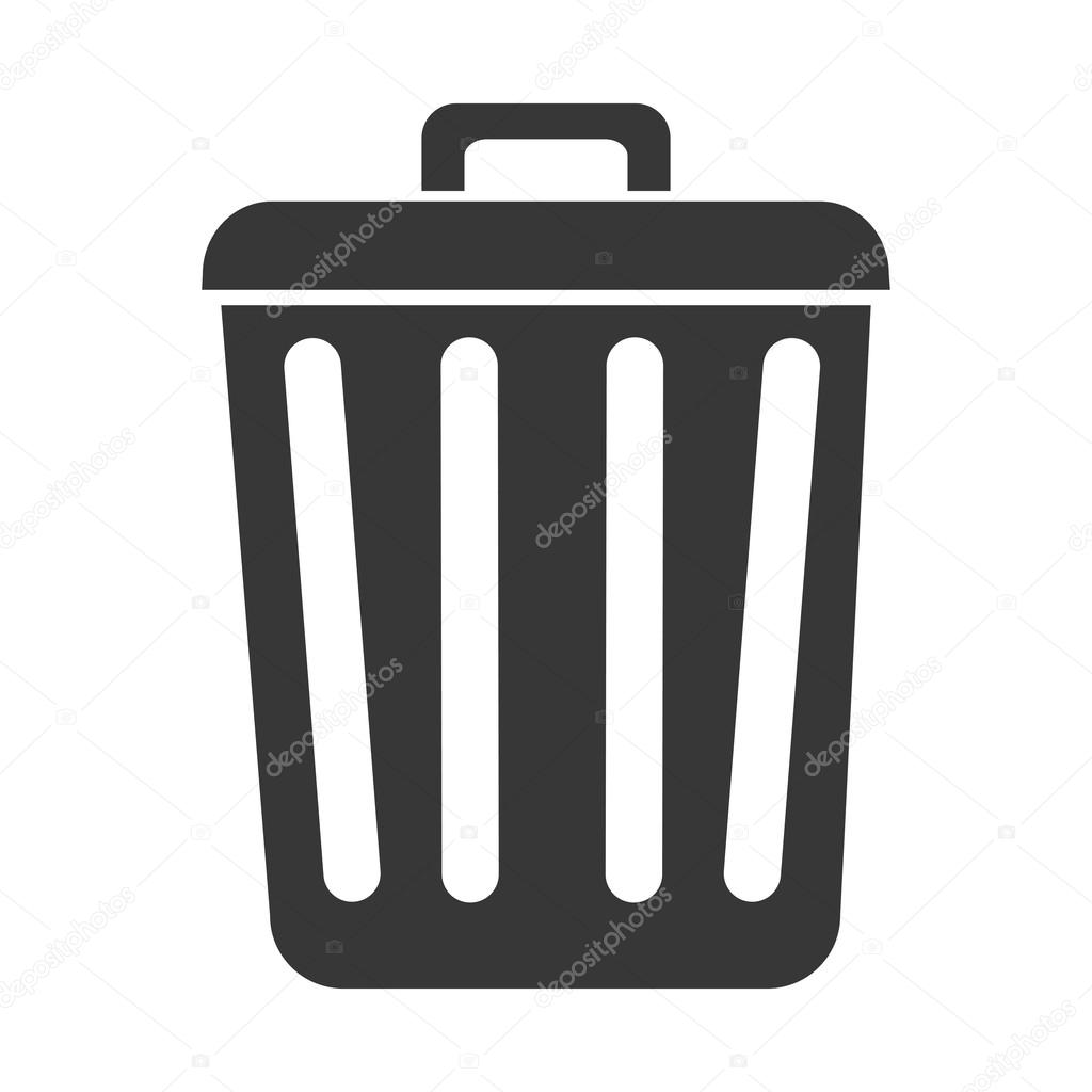 Papelera reciclaje icono vector gráfico Vector de stock #119478628 de ©yupiramos